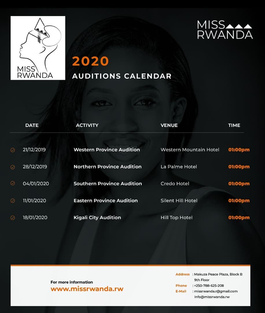 Miss Rwanda 2020: gahunda n’amatariki ya miss Rwanda byagiye ...